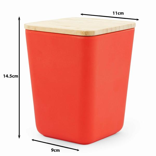Earthism Eco-Friendly Bamboo Fibre Canister / Storage Container Air ...