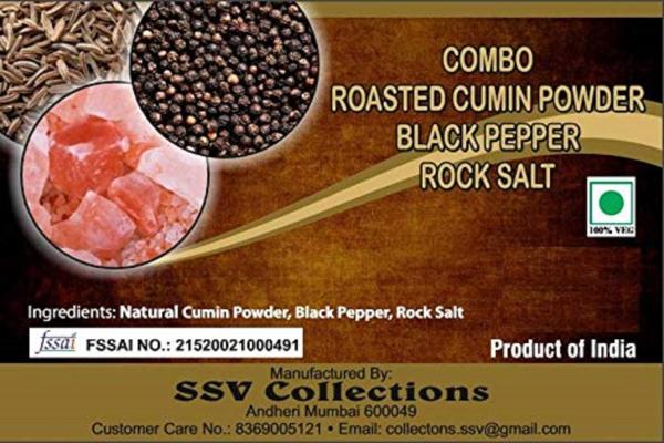 Combo of Roasted Cumin Powder, Black Pepper and Rock Salt (300 g) - JioMart