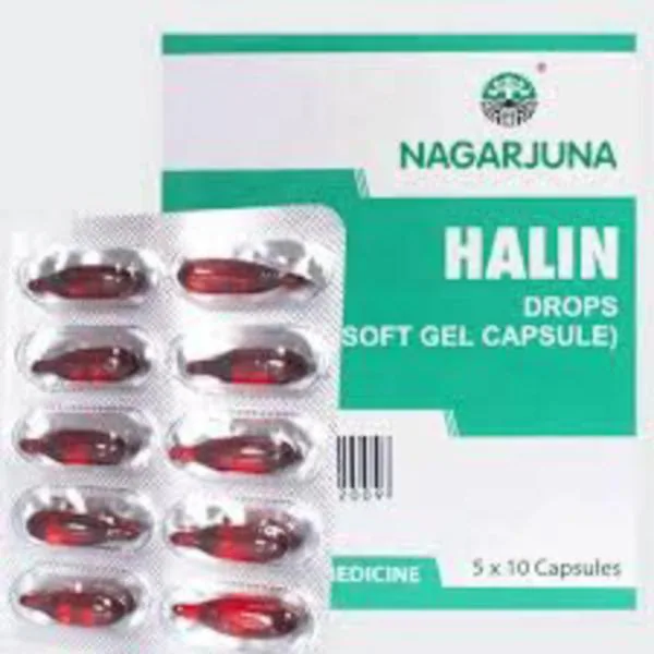 Nagarjuna Herbal Concentrates Halin Drops Soft Gel Capsule - 50 Count ...