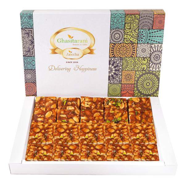Jaiccha Ghasitaram Gifts Lohri Sweets-Dryfruit Chikki 800 gms - JioMart