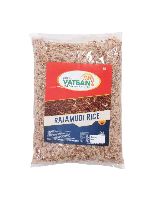 Vatsan Rajamudi Raw Rice 1KG, Pack of 1 - JioMart