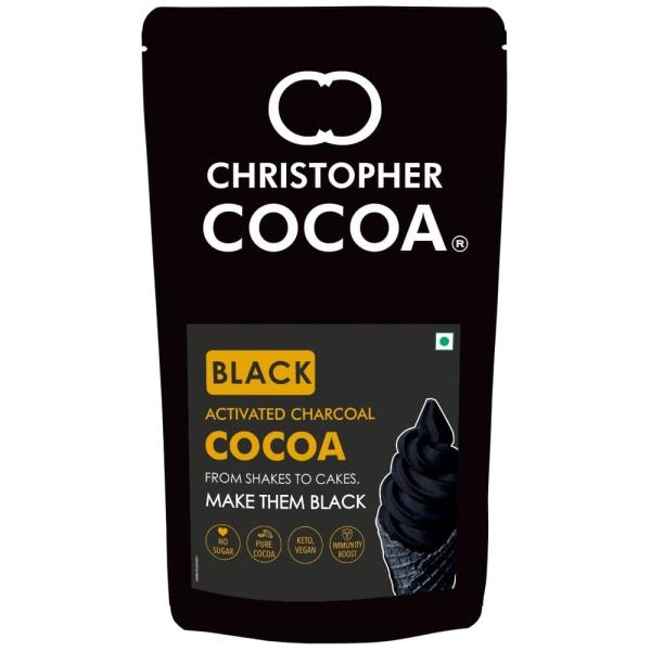 Christopher Cocoa, Activated Charcoal Dark Cocoa Powder, Black ...