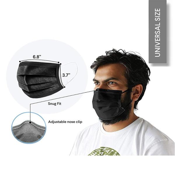 WELLSTAR Magma 3 Ply Spunbond Disposable Mask with nosewire for dust ...