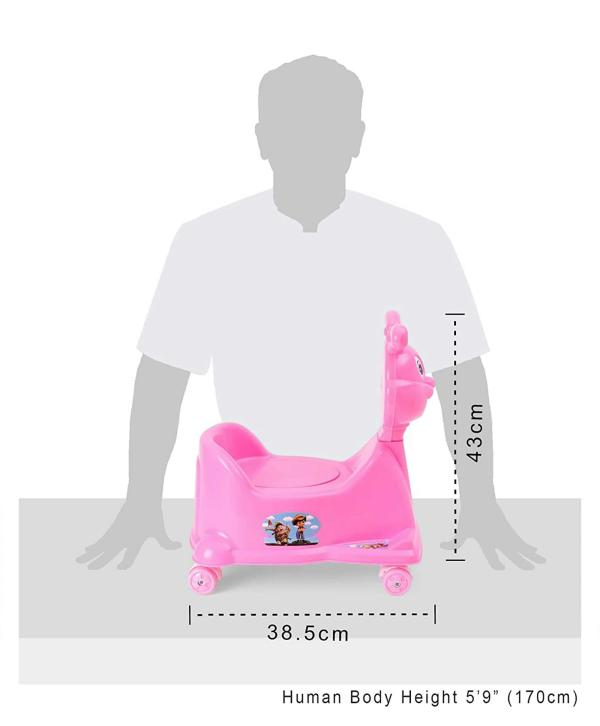Goyal's Rabbit Style Baby Potty Seat Cum Rider with Wheel and Removable ...