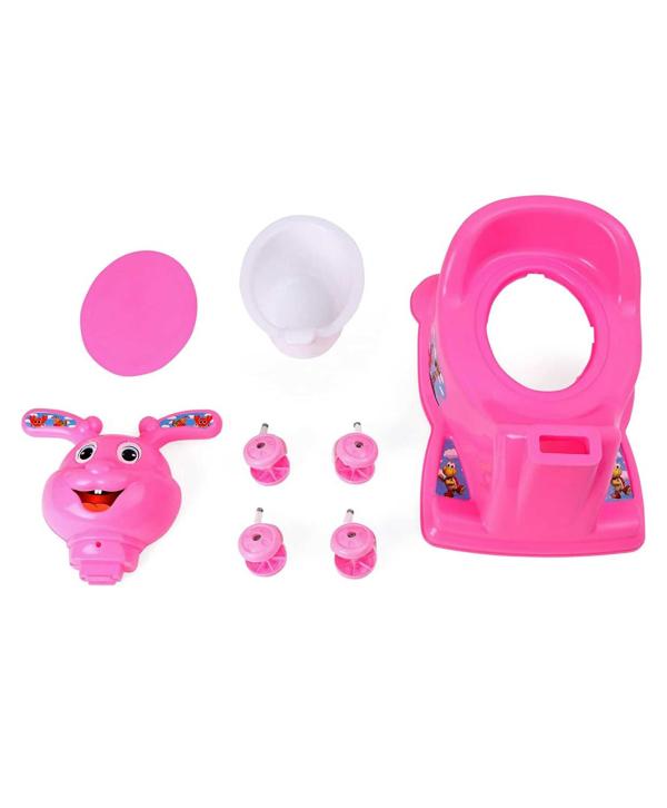 Goyal's Rabbit Style Baby Potty Seat Cum Rider with Wheel and Removable ...