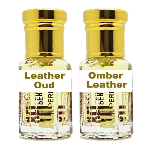 Ali Perfumes French Attar Combo (1. Omber Leather 6ML) (2.Leather oud ...