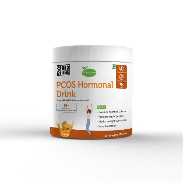 SheNeed Plant Based PCOS Hormonal Drink For Women Powder 300 GM - JioMart