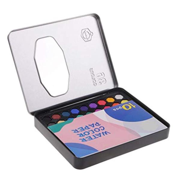 FRKB Watercolor Cakes Set Art Painting Kit with Watercolor Paper, 36 ...