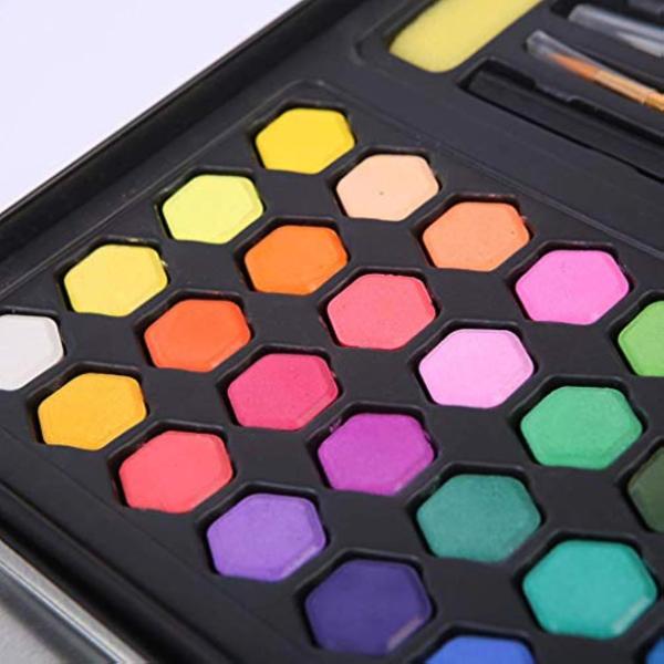 FRKB Watercolor Cakes Set Art Painting Kit with Watercolor Paper, 36 ...