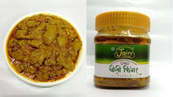 JAIN PICLE WALA Hot and Spicy Chili Finger Pickle-900gm - JioMart