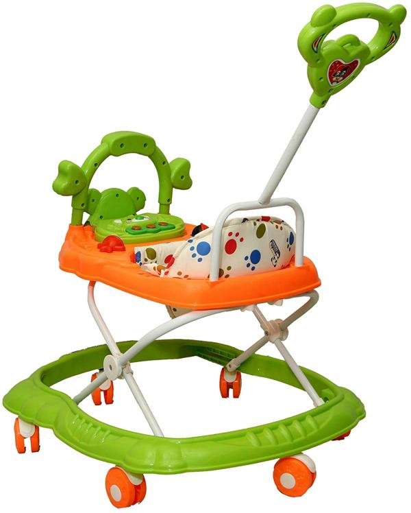 Goyal's Rabbit Face Musical Walker with Parental Push Handle & 3 Levels ...