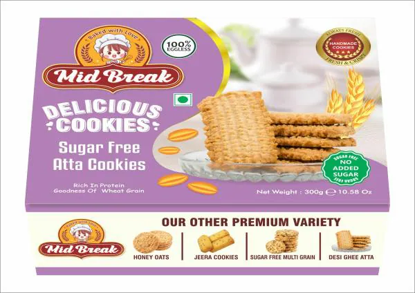 Mid Break - Sugar Free Atta Biscuits| Cookies| Premium Handmade Cookies ...