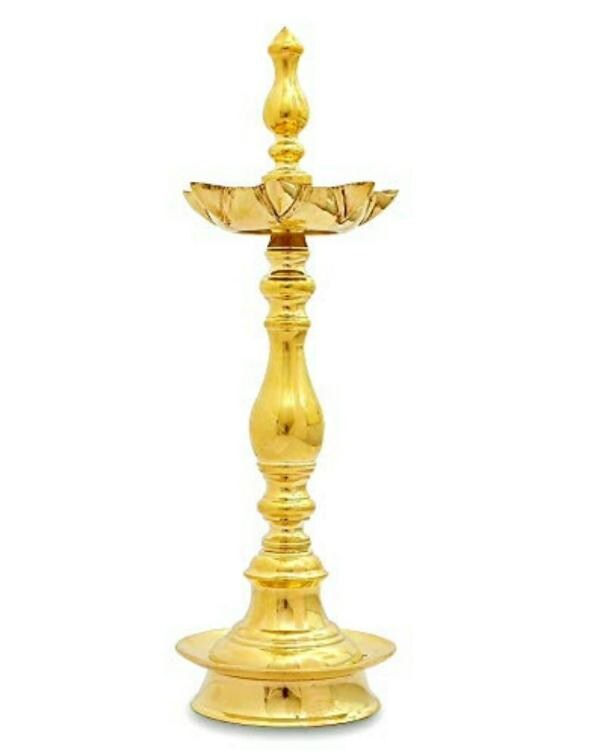 DMI Gold Metal 7 Faced Antique Brass Samai with Kalas Design at Centre ...