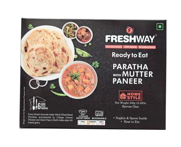 Freshway Ready To Eat Paratha with Mutter Paneer Combo Pack of 2 - JioMart