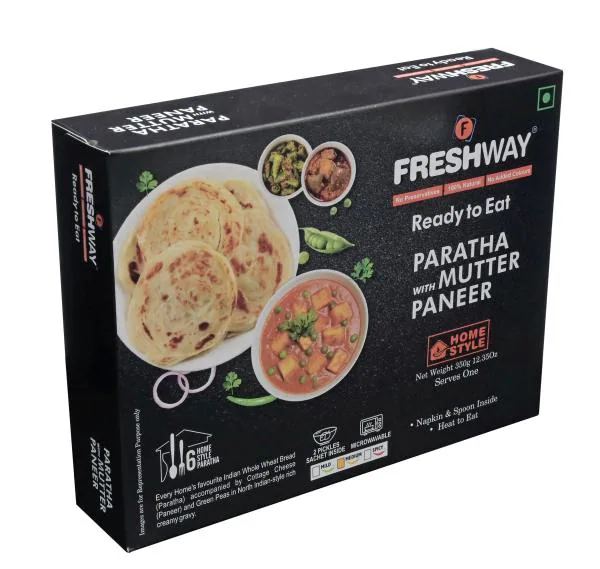 Freshway Ready To Eat Paratha with Mutter Paneer Combo Pack of 2 - JioMart