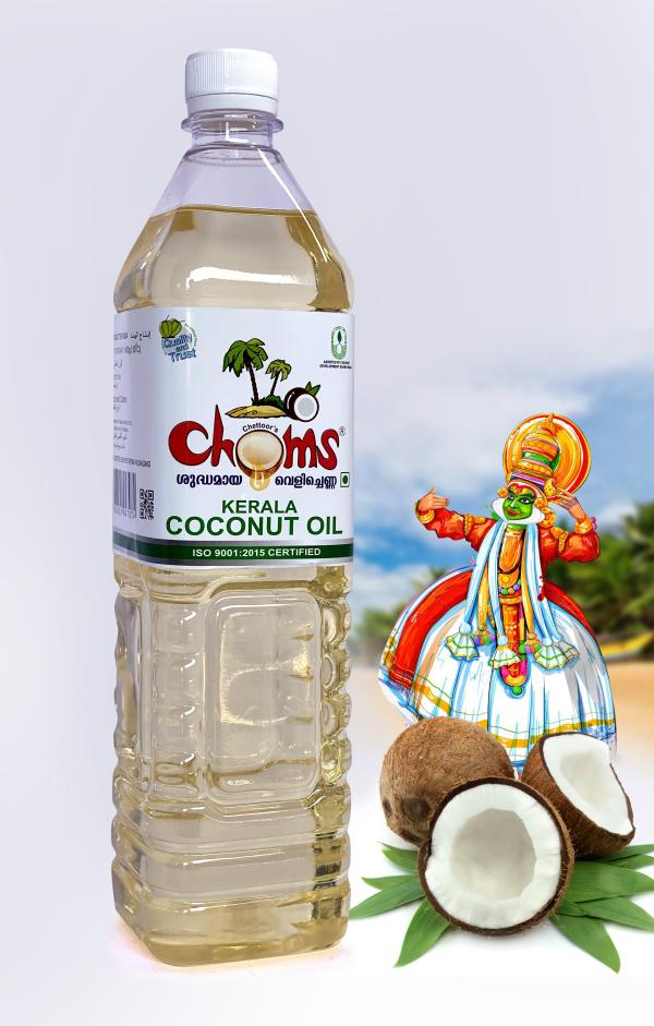 CHOMS Kerala Cooking Coconut Oil - 1 litre Bottle - 100% Pure - JioMart