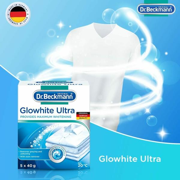 Dr. Beckmann Glowhite Ultra Fabric Whitener with Stain Remover, Removes ...