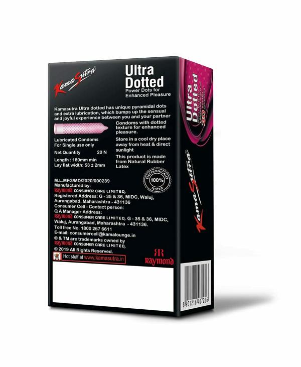 KamaSutra Ultra Dotted Condoms for men - 20 count - JioMart