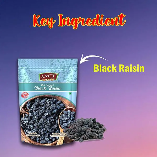 Ancy Black Raisin /Kali Darakh 1 kg (4X250 g) - JioMart