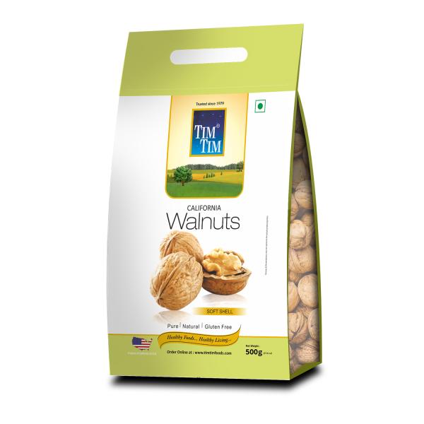 Tim Tim California Inshell Walnuts 500g| California Walnuts| Akhrot| Walnuts| Inshell Walnuts ...