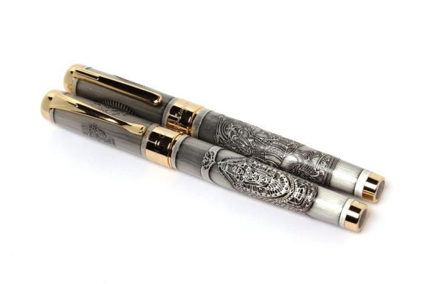 Abaj Metal Special Edition Lord Balaji And Ganesh Designer Fountain Pen ...
