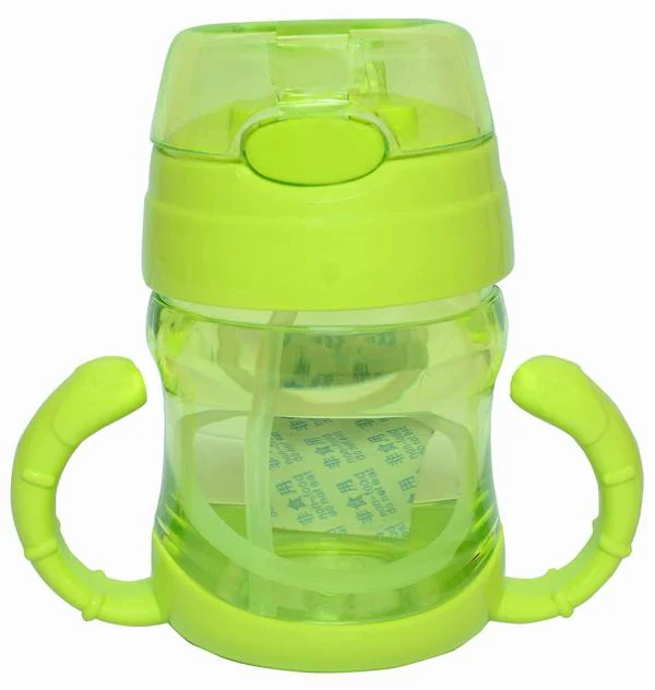 Te Quiti Green Plastic Leakproof Durable BPA Free Non-Toxic Baby Sipper With Straw 200ml - JioMart