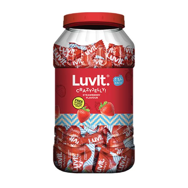 LuvIt Crazy Strawberry Jelly | Soft Jelly Candy In a Rich Strawberry ...