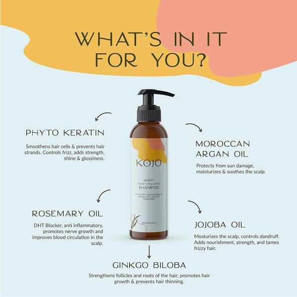 Kojo Root Vitalizing Shampoo - 240 ml - JioMart