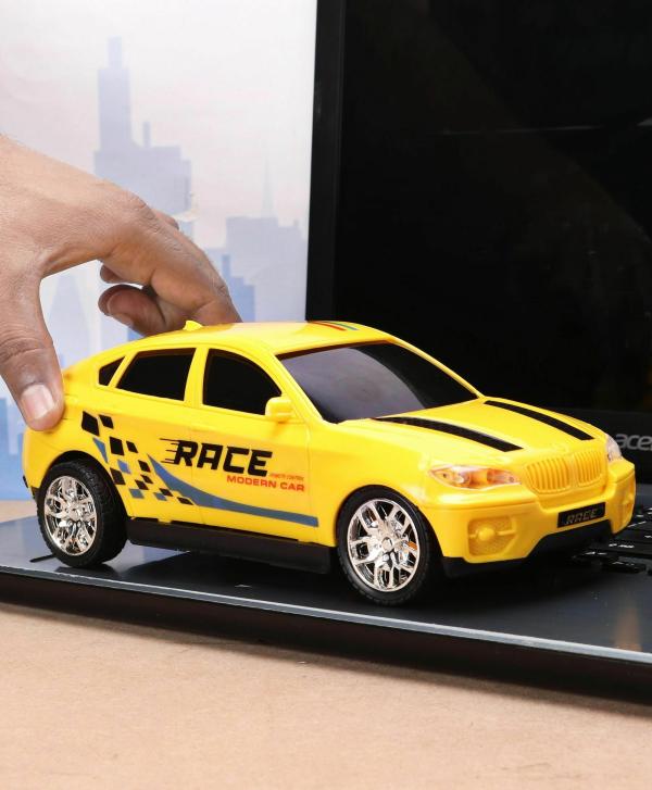 KiddyBuddy 4 Function race Remote Control Car - Yellow - JioMart