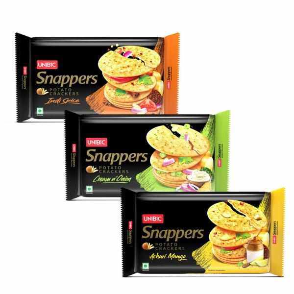 UNIBIC Snappers Assorted Pack | Potato crackers | Assorted Pack Cracker ...