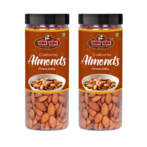 YUM YUM Premium California Almond Badam 300g (Pack of 2 -150g Each ...