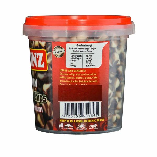 Leonz Twin Choco Chips Premium Chocochips for Decoration of Cakes and ...