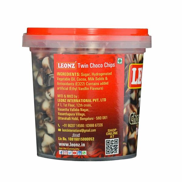 Leonz Twin Choco Chips Premium Chocochips for Decoration of Cakes and ...