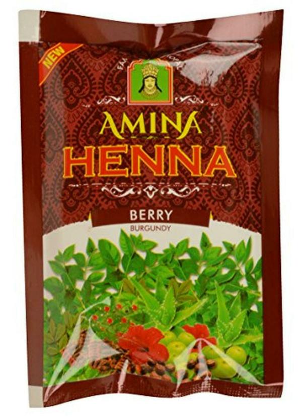 Amina Natural Burgundy Henna Powder 300 g (Pack of 10) - JioMart