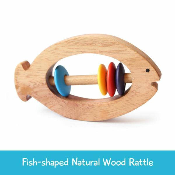 Fish Shaped Neem Wooden Rattle (0-2 years) - JioMart