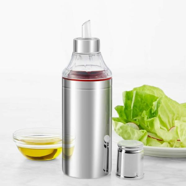 Kraft Stainless Steel Cooking Oil Dispenser with Nozzle, Dust & Leak ...