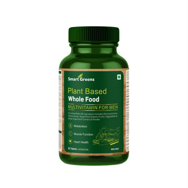 Smart Greens Plant Based Wholefood Multivitamin For Men - JioMart
