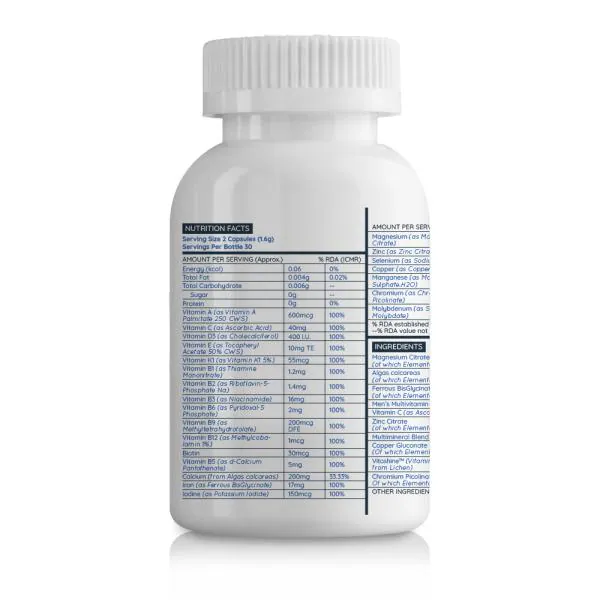 Unived Multivitamin & Minerals for Men Capsules 60 Capsules - JioMart