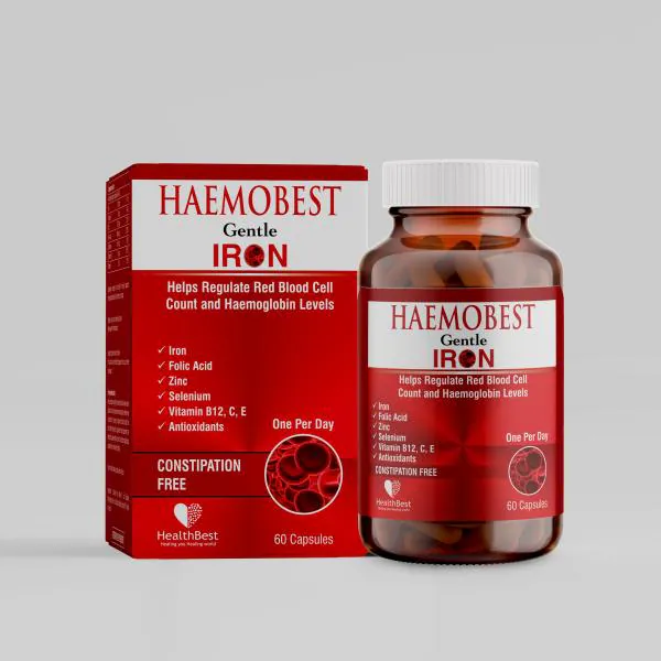 HealthBest Haemobest Capsules Iron Supplement | Increases Hemoglobin ...