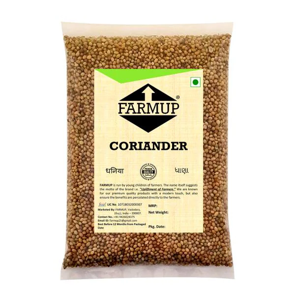 FARMUP Coriander Seeds, (Sabut Dhaniya | Whole Dhana, 500g Pack of 1 ...