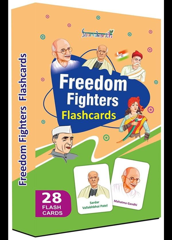 Gurukanth Freedom Fighters Flash Cards for Kids Early Learning | Easy ...