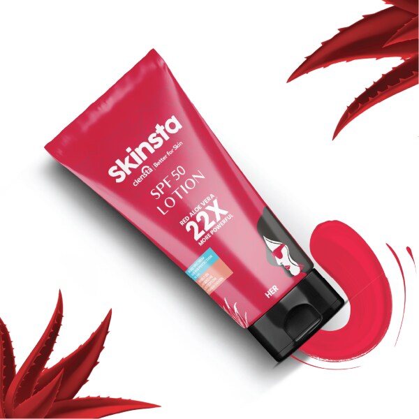 Clensta SPF 50 Sunscreen Lotion With Uvinul T 150, Avobenzone, Octocrylene, Titanium Dioxide ...