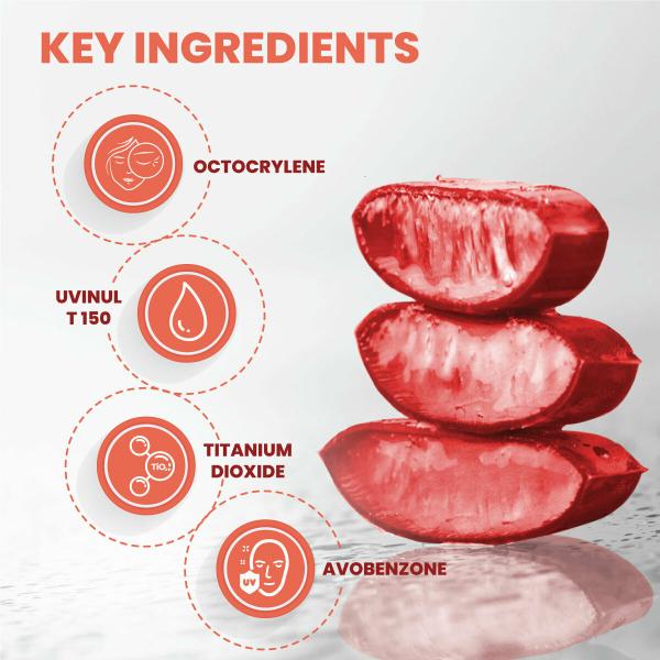 Clensta SPF 50 Sunscreen Lotion With Uvinul T 150, Avobenzone ...