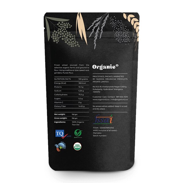 Organic42 Truly Organic Wheat Flour Lokwan (Pack of 1 in 750g ...