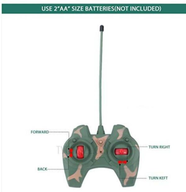 Sanjary Green Plastic Ch Simulation Rc Military Tank Turret Rotation ...