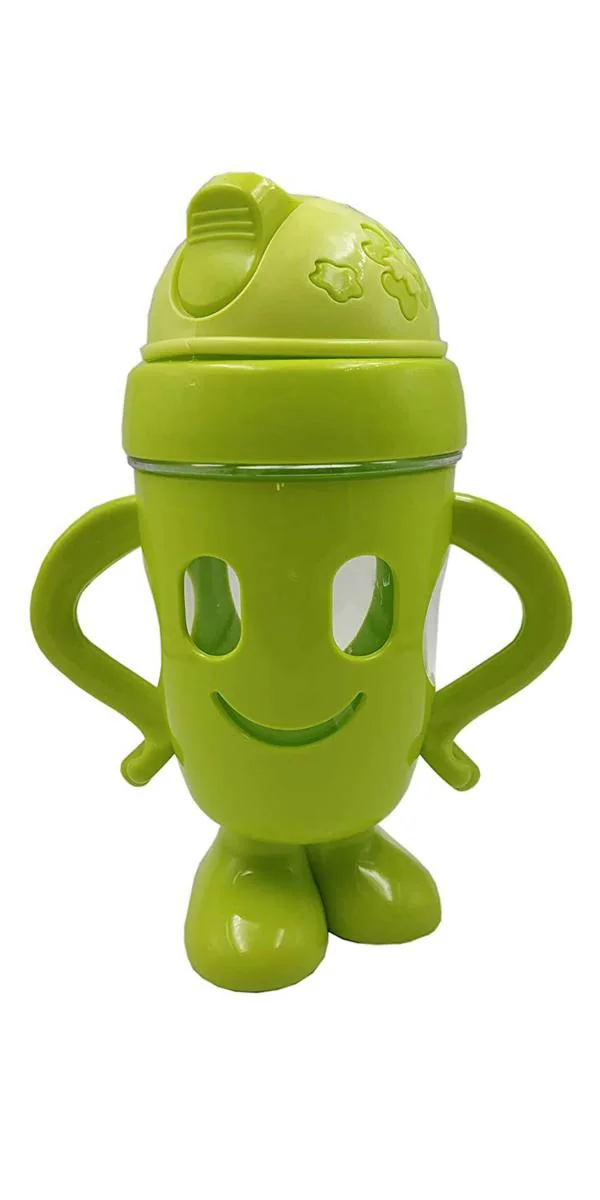 Te Quiti Green Plastic BPA-Free Smiling Face Joker and Heart Rabbit ...