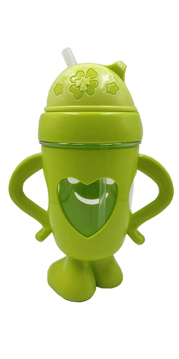 Te Quiti Green Plastic BPA-Free Smiling Face Joker and Heart Rabbit ...