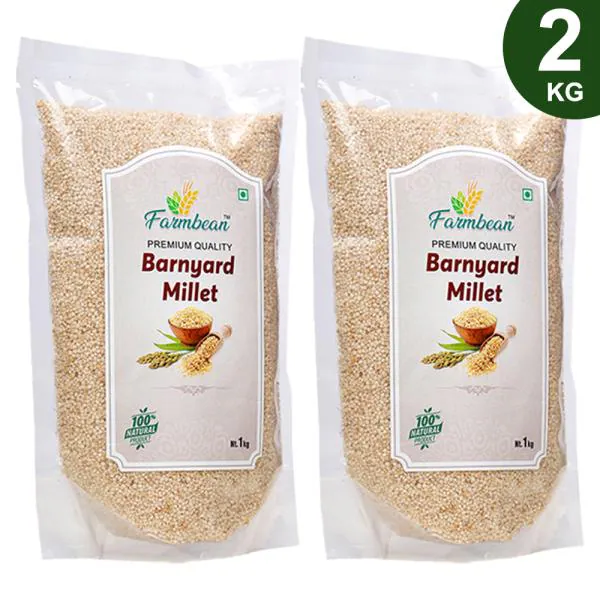 Farmbean Barnyard Millet Natural Grains, 2kg - (Khira / Swank / Kuthiraivally / Udalu / Kodisama ...