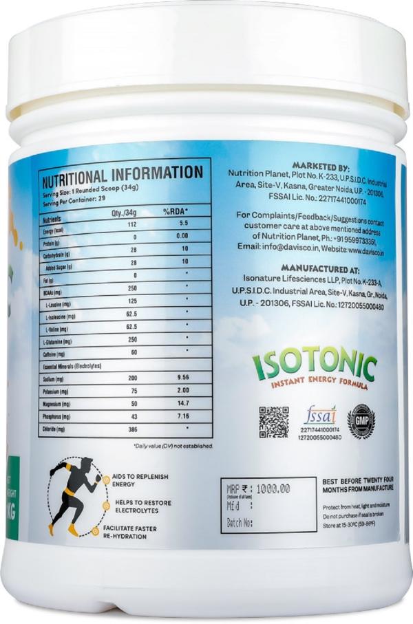 Nutrition Planet Isotonic - Instant Energy Drink Formula for Pre ...