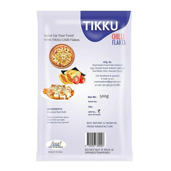 Tikku Chilli Flakes 500g Pouch - JioMart